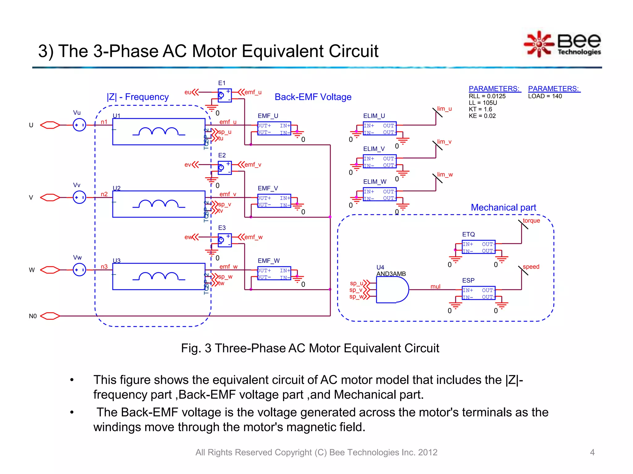 3-Phase AC Motor Model(PSpice Model) | PPTX