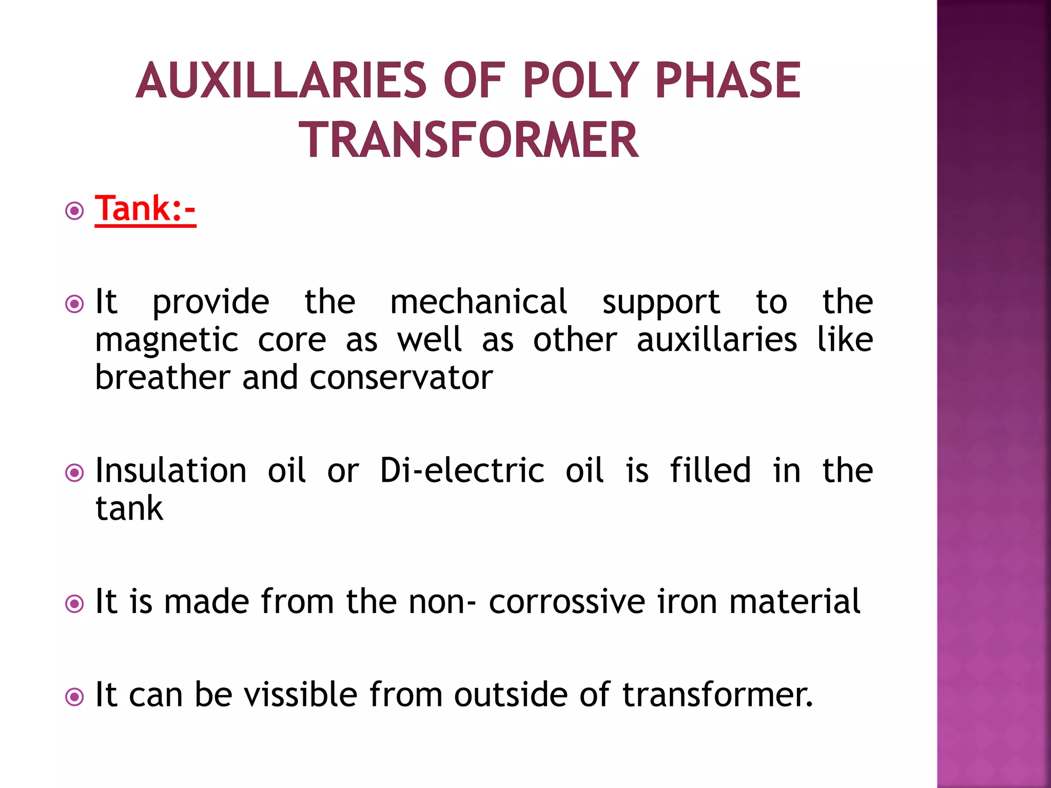 Basics of Poly phase transformer _ppt | PDF