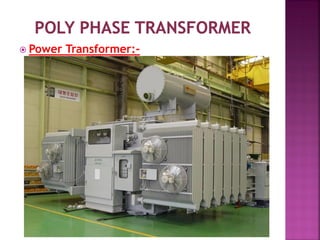 Basics of Poly phase transformer _ppt | PDF