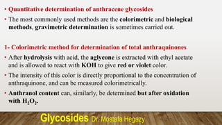 3-Phenolic glycosides - part 2 Anthracene glycosides .pptx