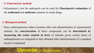 3-Phenolic glycosides - part 2 Anthracene glycosides .pptx