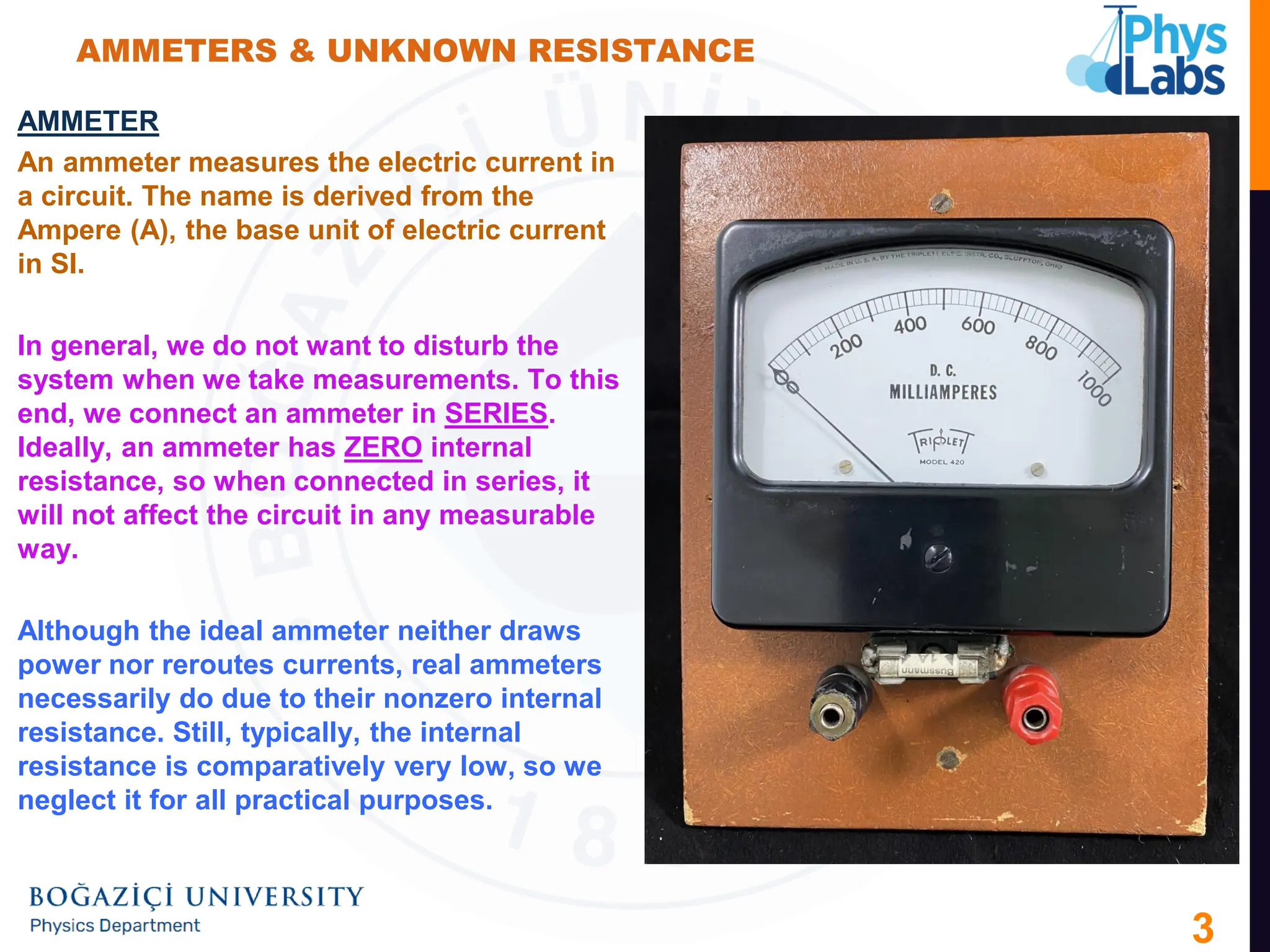 3-phyl201-ammeters-v3.pdf Boun Lab ammeter exp | PDF