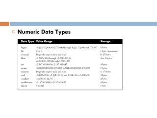 Physical elements of data | PPT