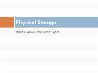 Physical elements of data | PPT