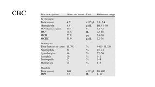 Hematology Test - Hematology for Lab Technicians | PPT