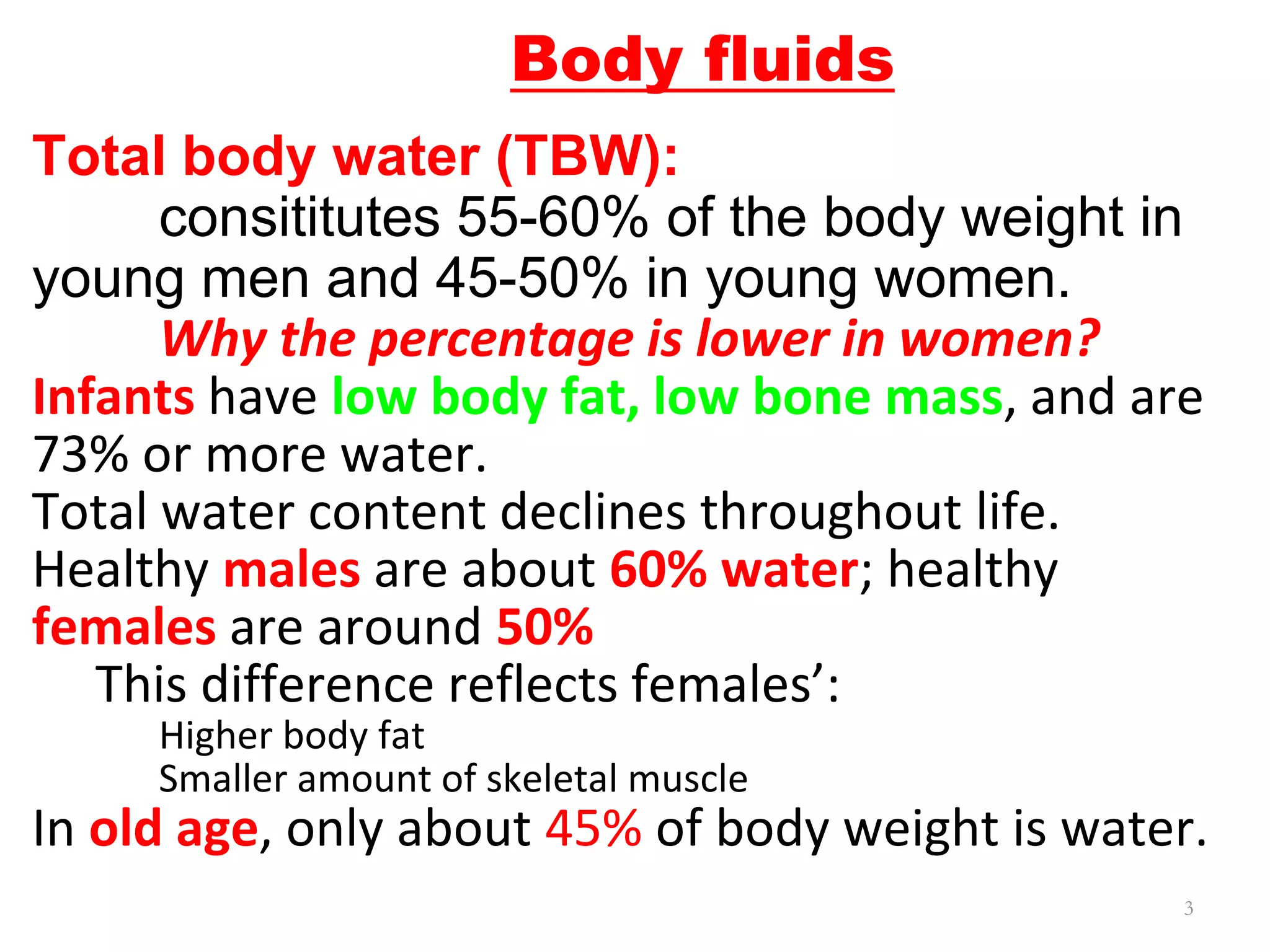 Physiology of body fluids | PPT