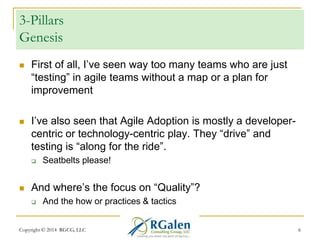 The Three Pillars Approach to Your Agile Test Strategy | PPT
