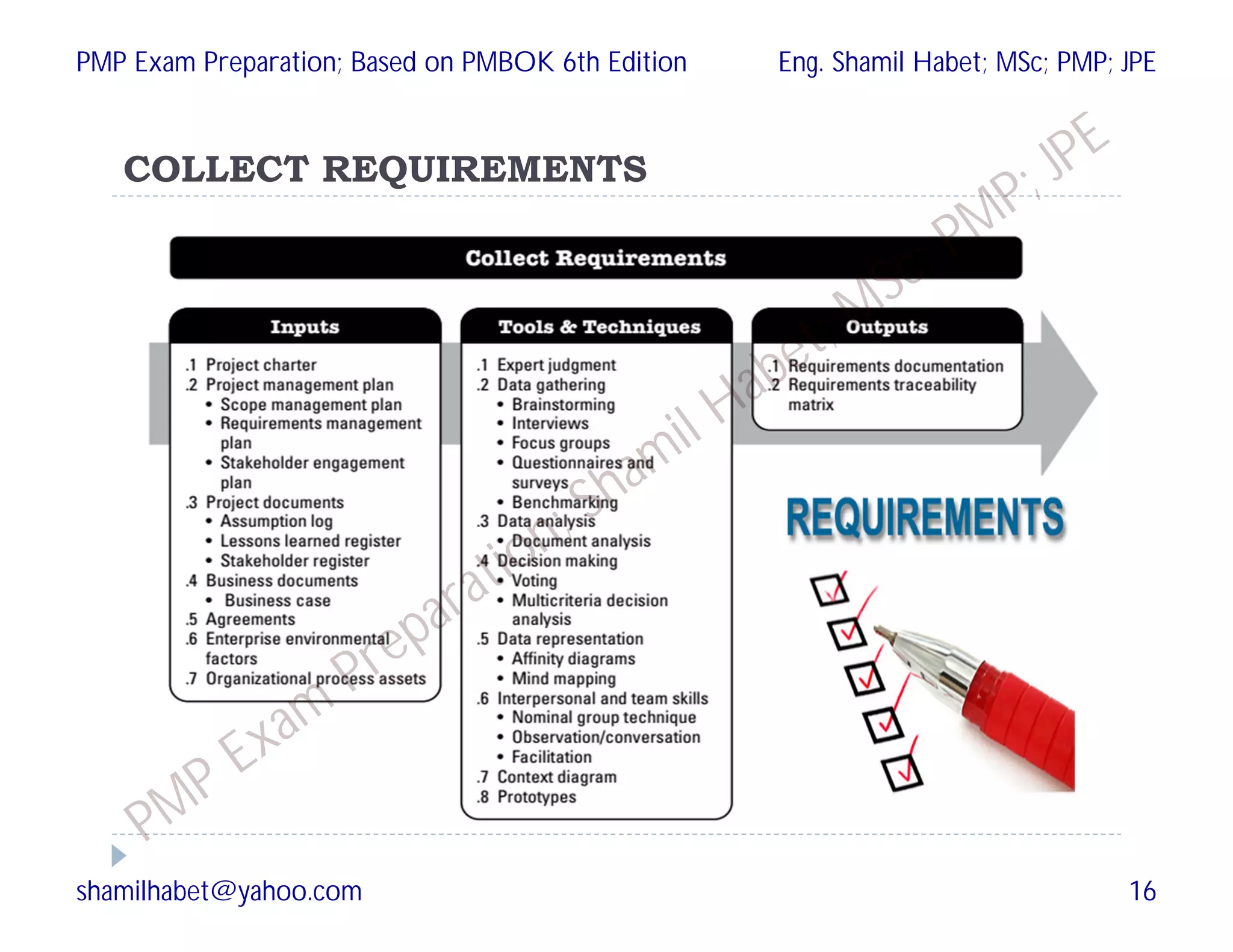 PMP Chapter 3 of 6 Planning Process Group (24- Processes) (Based on ...