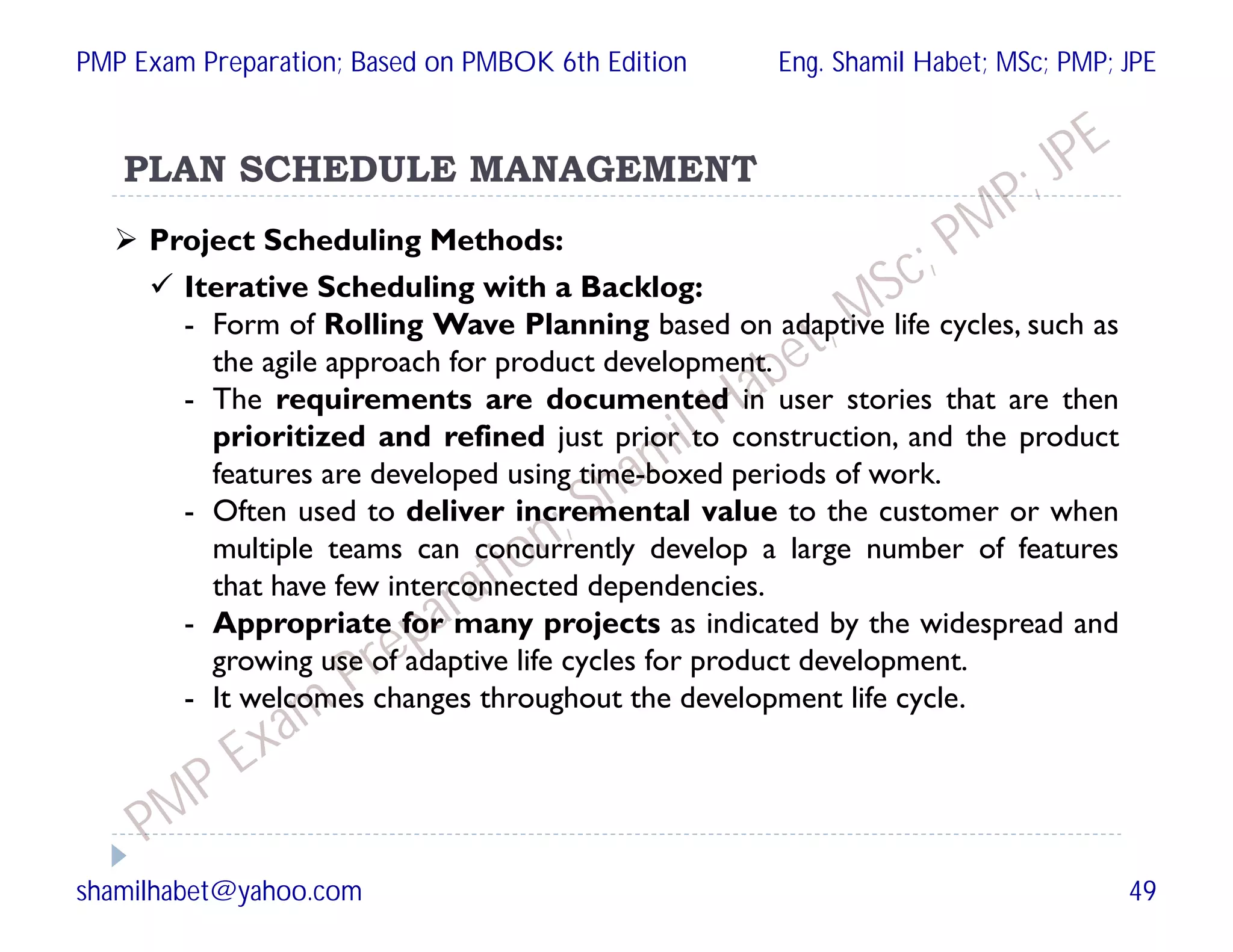 PMP Chapter 3 of 6 Planning Process Group (24- Processes) (Based on ...