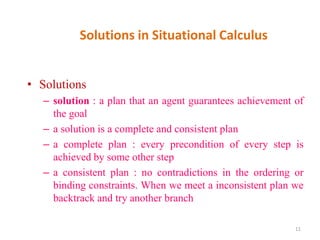 3. planning in situational calculas | PPTX