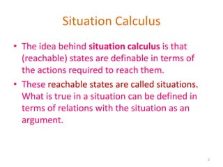3. planning in situational calculas | PPTX