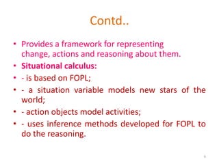 3. planning in situational calculas | PPTX