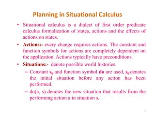3. planning in situational calculas | PPTX