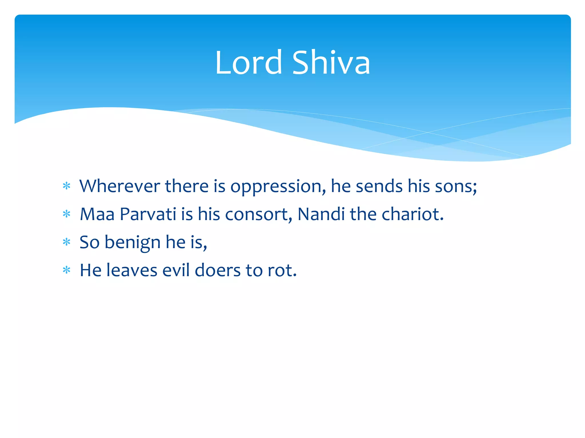 3 poem lord shiva | PPTX