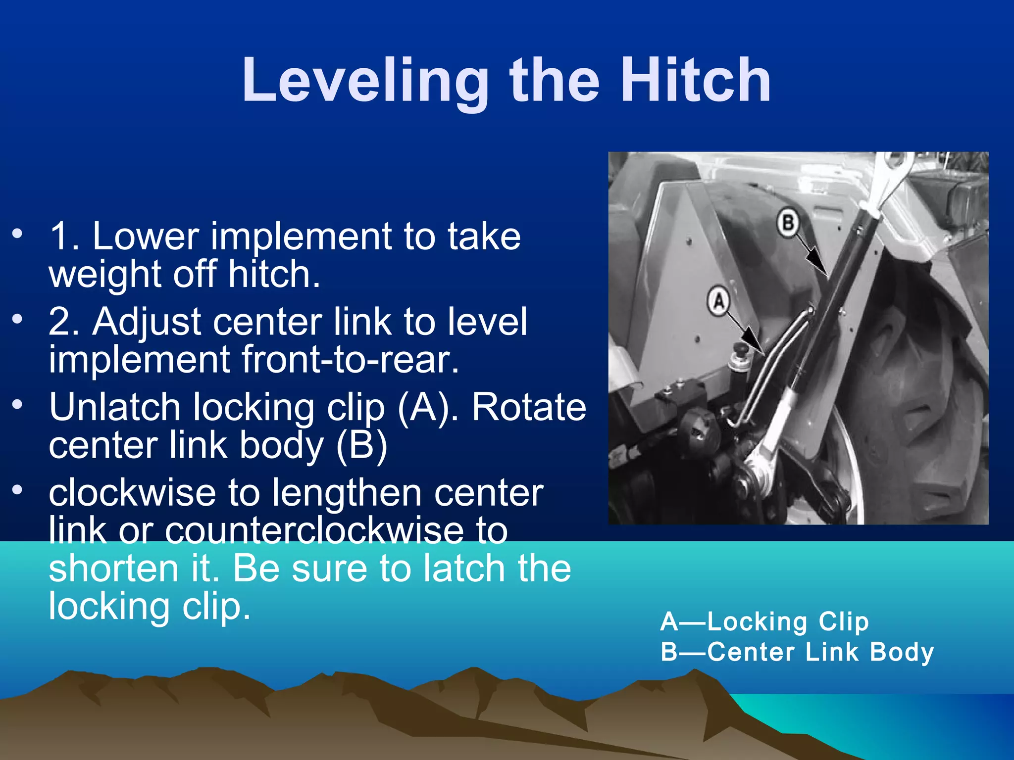 Three point hitch components of tractor | PPT