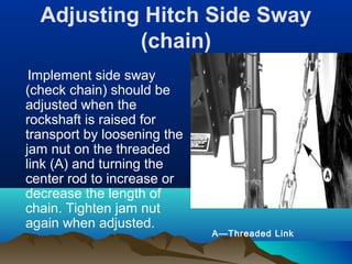 Three point hitch components of tractor | PPT