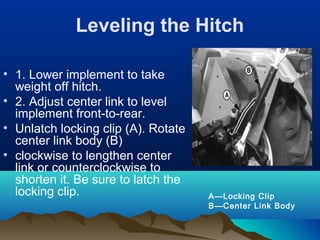 Three point hitch components of tractor | PPT