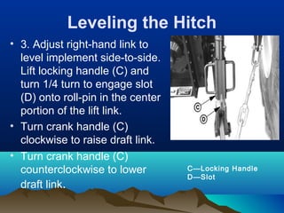 Three point hitch components of tractor | PPT