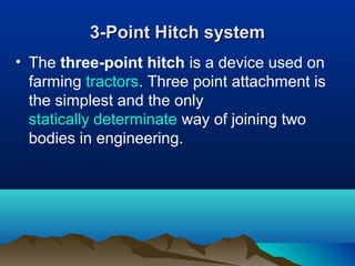 Three point hitch components of tractor | PPT