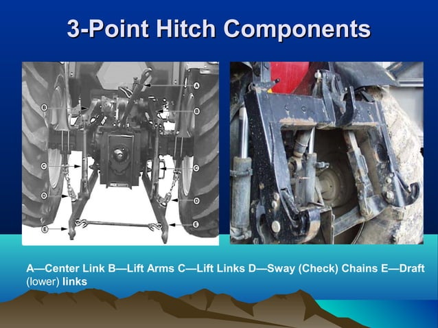 Three point hitch components of tractor | PPT