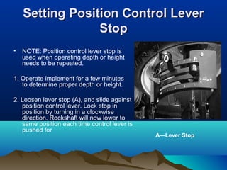 Three point hitch components of tractor | PPT