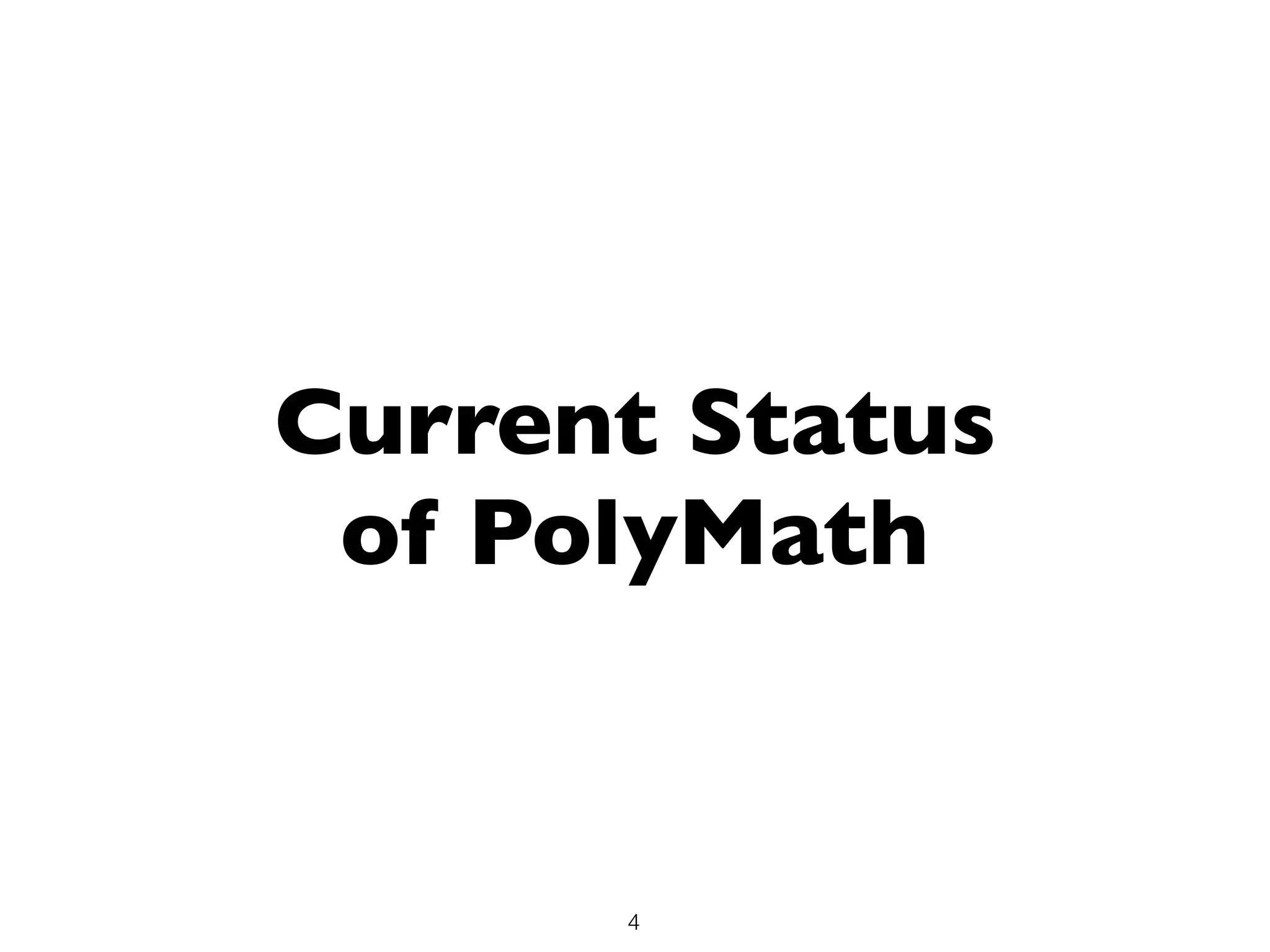Polymath: Version 1.0 and Beyond | PDF