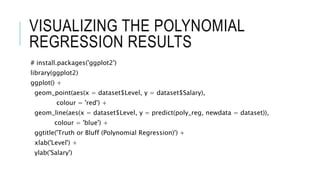 polynomial linear regression | PPTX