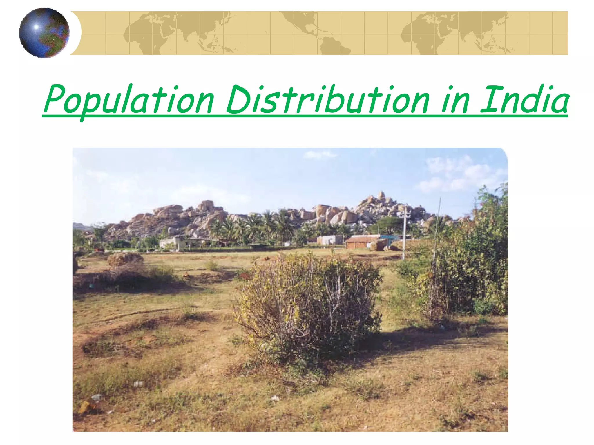 3 population distribution of india | PPT