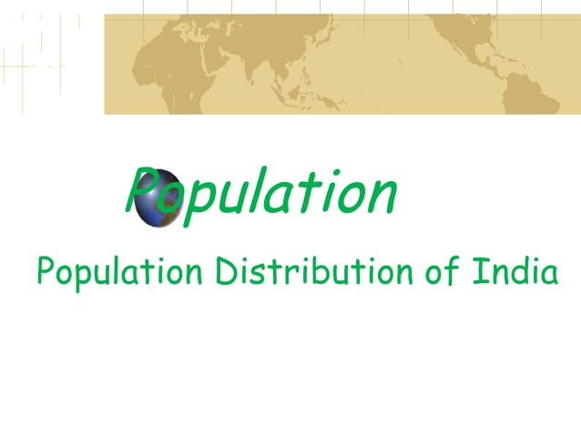 3 population distribution of india | PPT