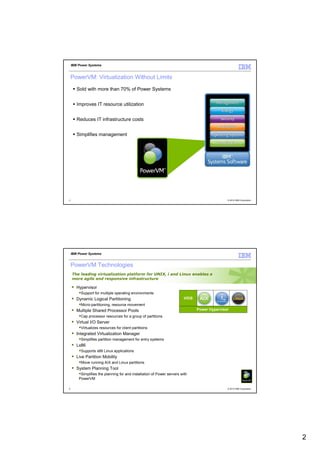 POWER VM with IBM i and live partition mobility | PDF