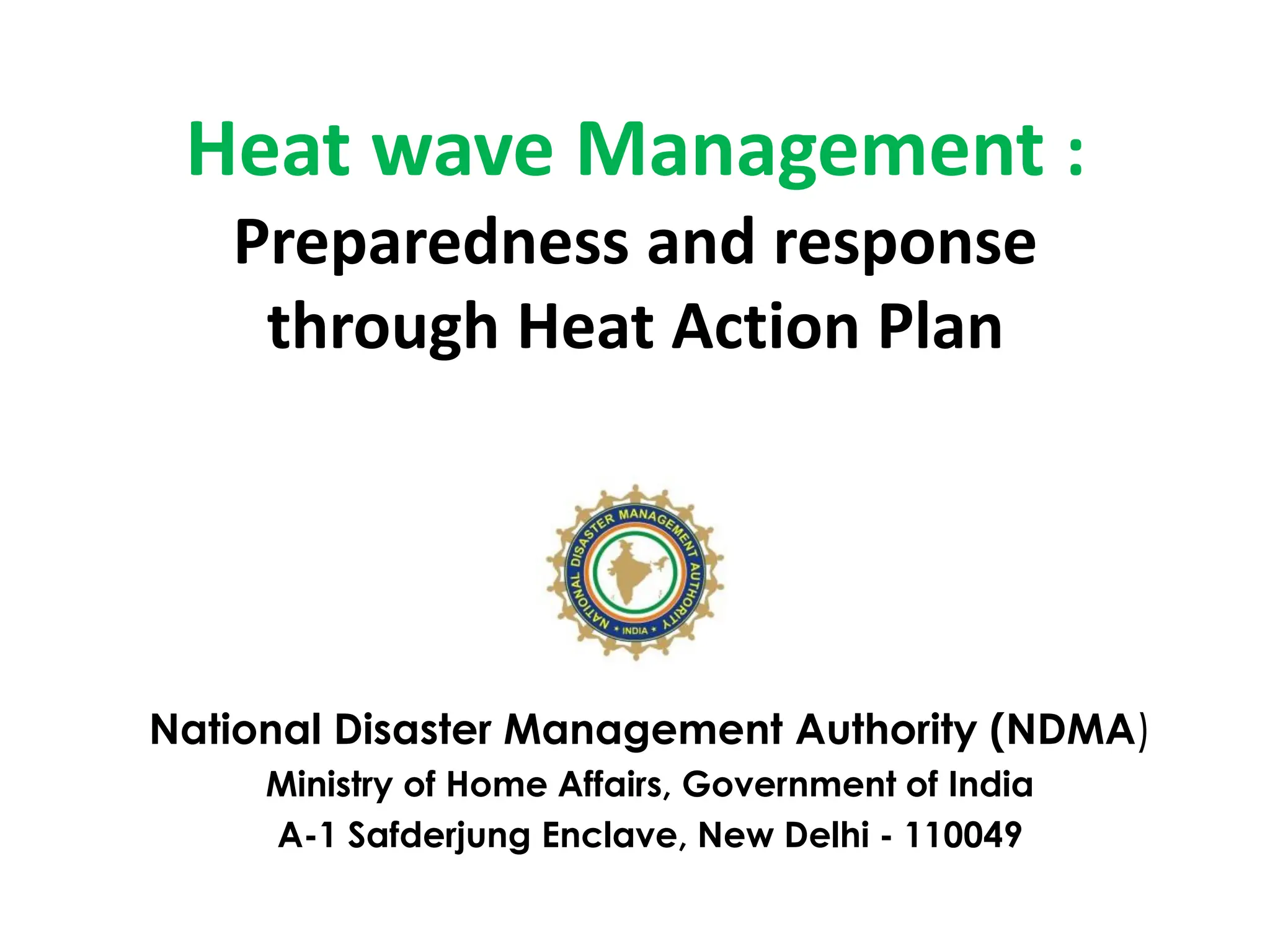 3-PPT-Heat-Preparedness-and-response for awareness | PDF