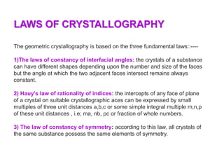 B.Sc. I Year Physical Chemistry_Unit III_A- Solid State | PDF