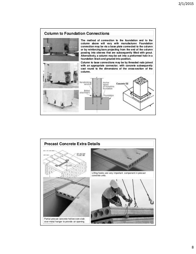 Precast Concrete Connection Details