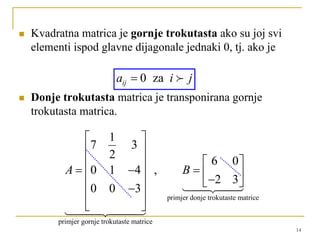 3.predavanje matrice | PDF