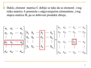 3.predavanje matrice | PDF