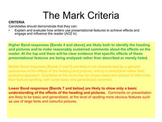 Question 2A: Presentaitonal Features | PPTX | Desktop Publishing ...