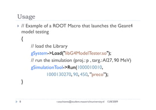 Geant4 Model Testing Framework: From PAW to ROOT | PPT
