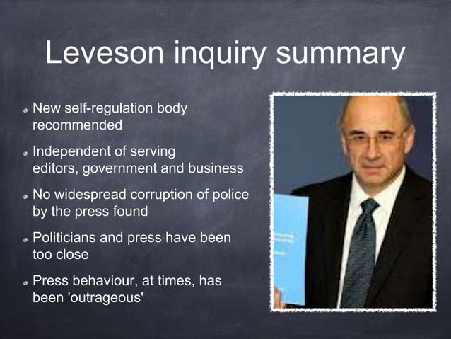 3 press regulation leveson | PPTX | Politics