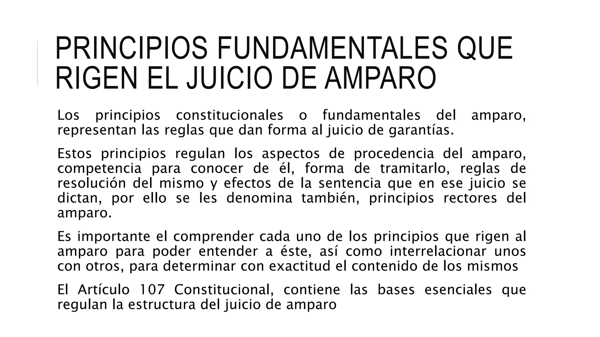 3 principios fundamentales que rigen el juicio de | PPTX