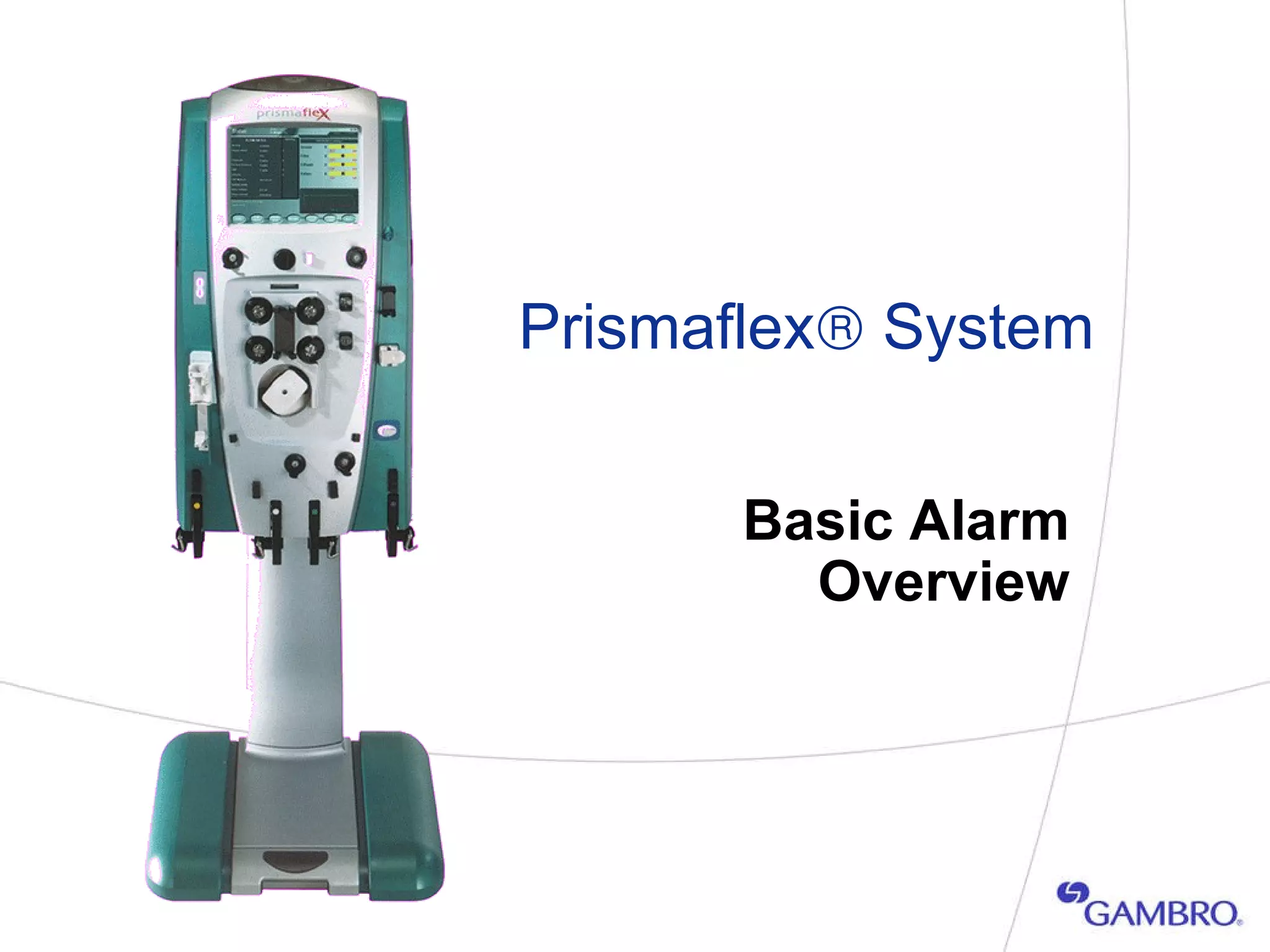 3 prismaflex basic setup operation | PPT