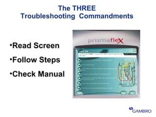 3 prismaflex basic setup operation | PPT