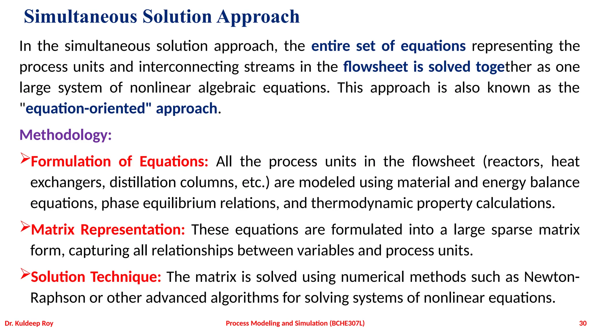 3-Process Modelling and Simulation (BCHE307L) for chemical engineering ...
