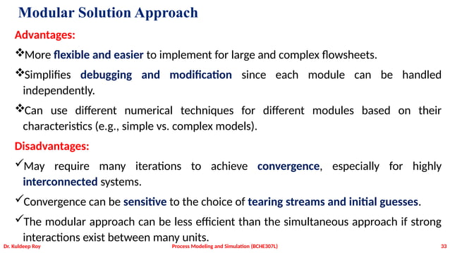 3-Process Modelling and Simulation (BCHE307L) for chemical engineering ...