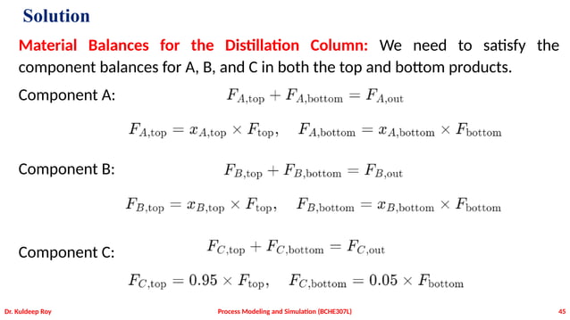 3-Process Modelling and Simulation (BCHE307L) for chemical engineering ...
