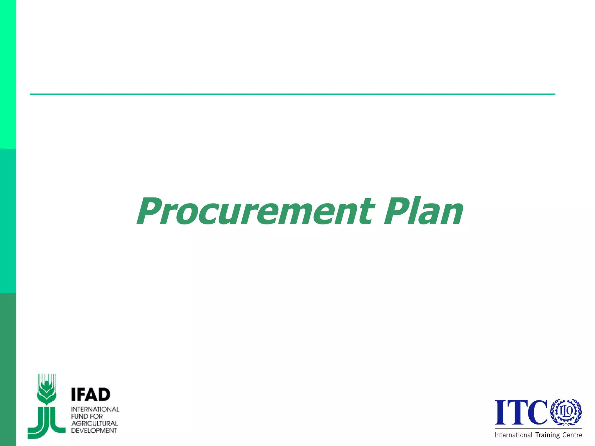 Procurement Plan | PPT