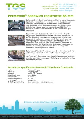 Permavoid Sandwich Constructie 85 mm | PDF