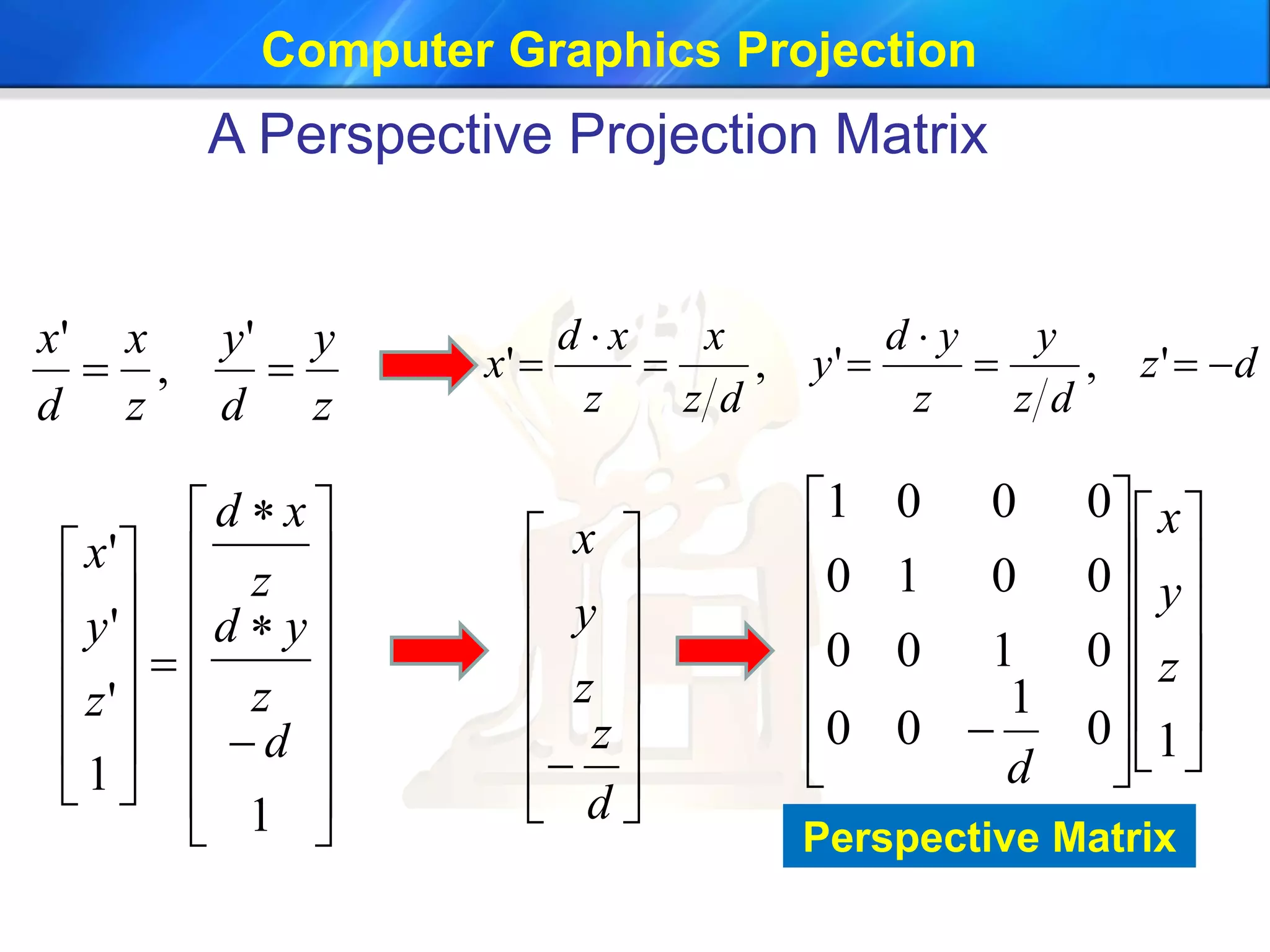 3 projection computer graphics | PPT