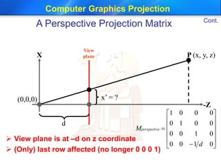 3 projection computer graphics | PPT