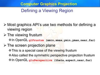 3 projection computer graphics | PPT