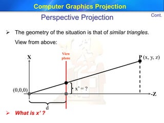 3 projection computer graphics | PPT